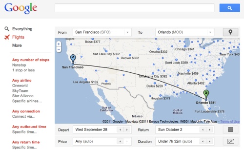 Google推出航班搜索工具Google Flight Search - 环球旅讯(TravelDaily)