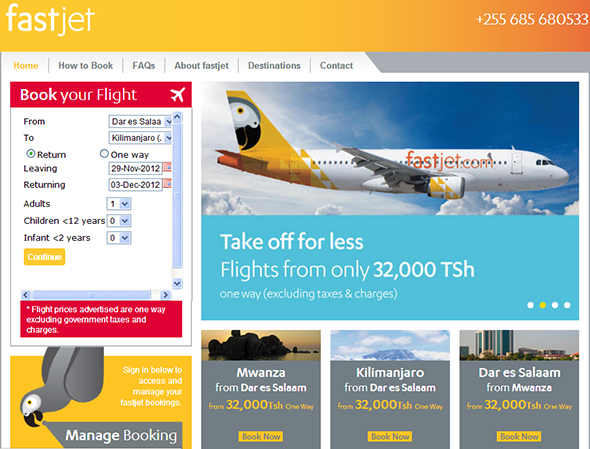 易捷航空创始人创立非洲首家廉航Fastjet - 环球旅讯(TravelDaily)